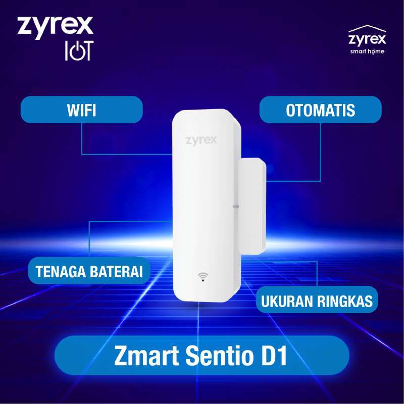 Promo Smart Contact Sensor Kontak Pintar IoT Zyrex Zmart Sentio D1 Alarm Wifi Diskon 25% di ...