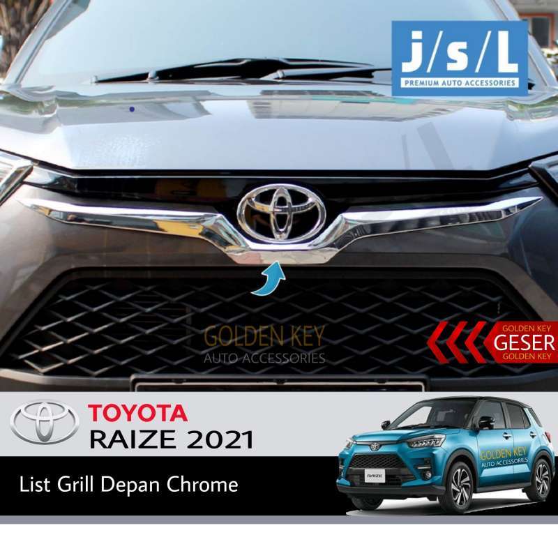 Jual JSL List Grill Raize 2021 Front Grille Trim Chrome di Seller ...