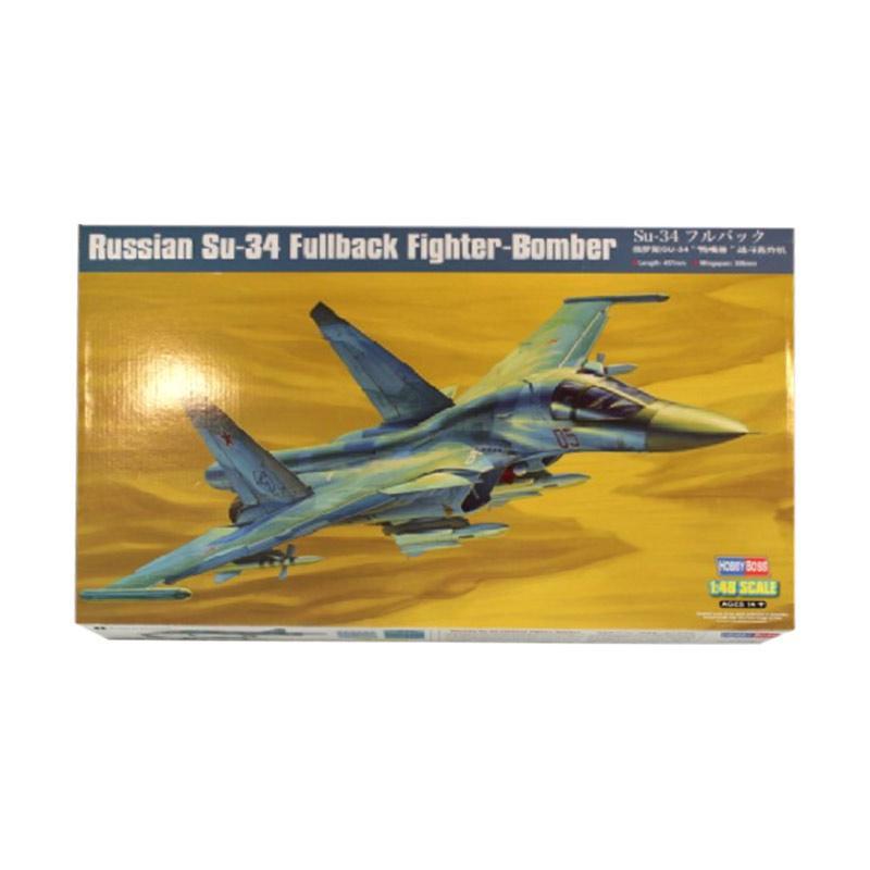 Promo Hobby Boss 81756 Russian Su-34 Fullback Fighter-bomber Model Kit ...