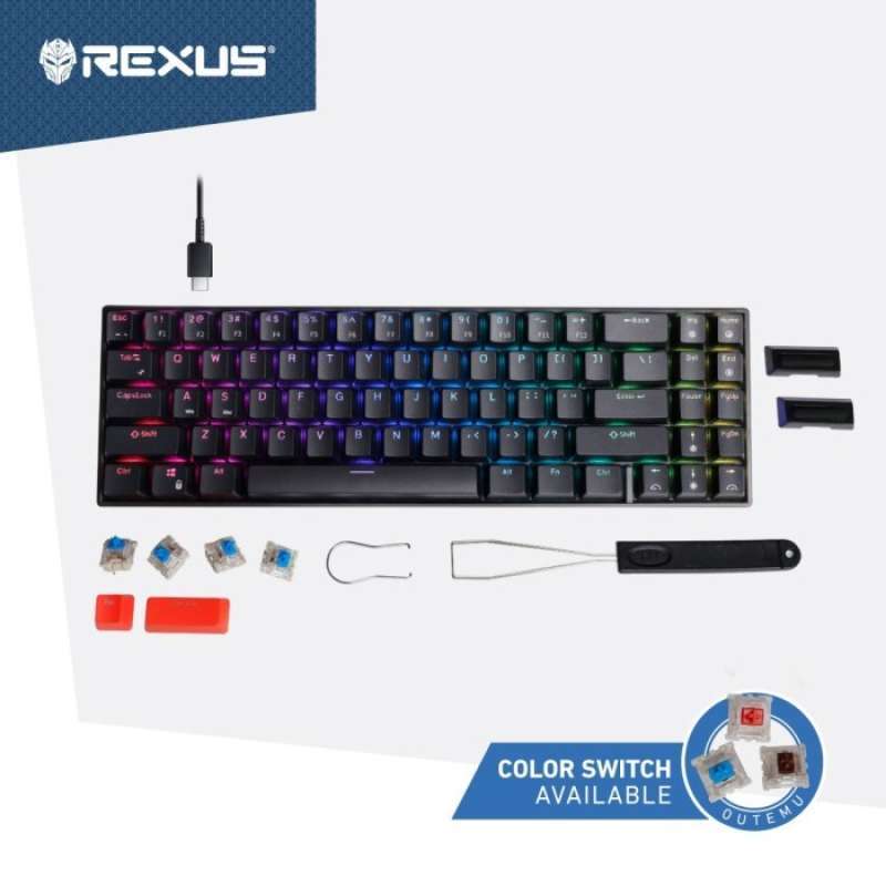 Jual SPECIAL Keyboard Gaming Mechanical Rexus Daxa M71 Classic - Black ...