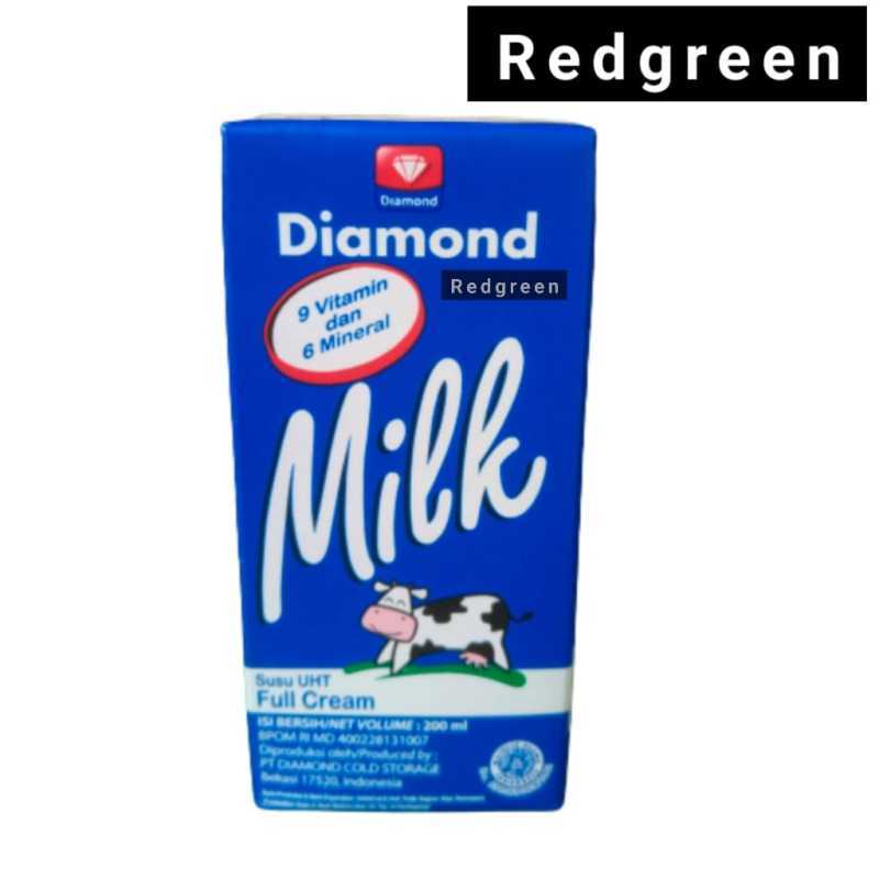 Jual Diamond Milk UHT Full Cream 200ml di Seller Redgreen - Sumurboto ...