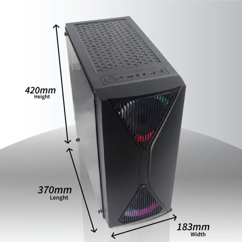 Jual Casing Gaming Pc Infinity Elysium V2 Matx Atx Tempered Glass Di ...