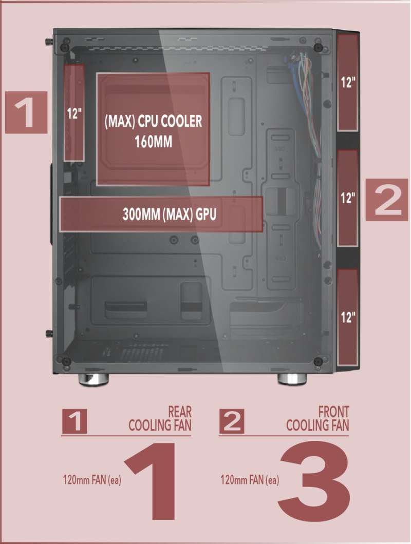 Jual Casing Gaming Pc Infinity Elysium V2 Matx Atx Tempered Glass Di ...