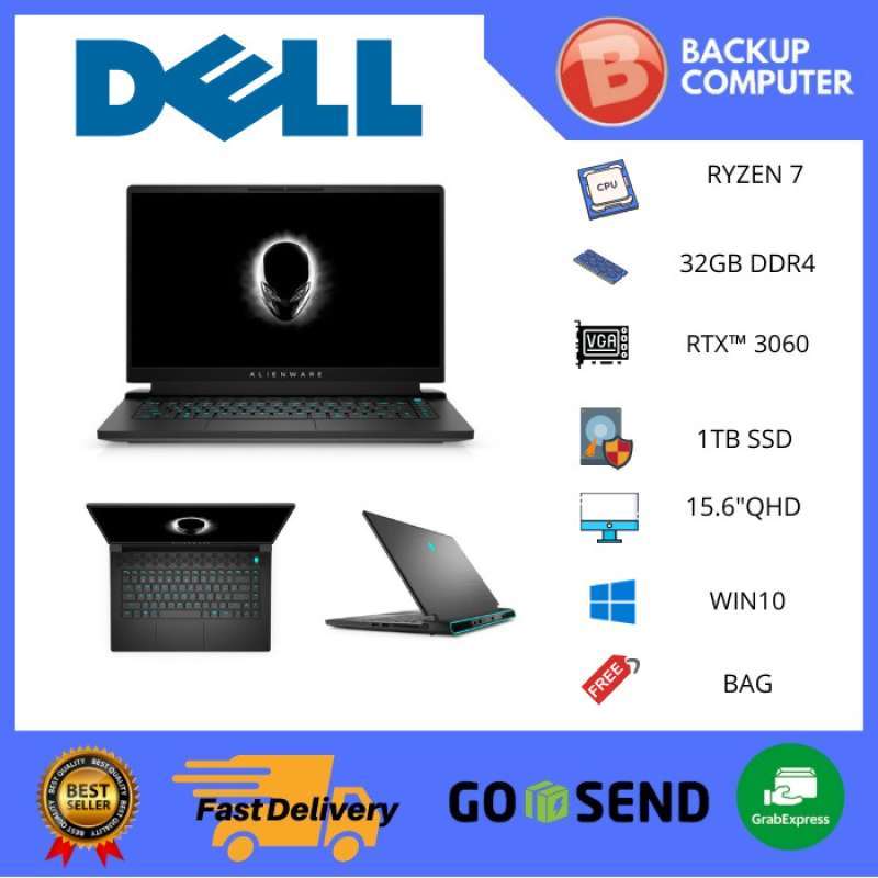 Jual DELL ALIENWARE M15 R5 RYZEN 7 5800H 32GB 1TBSSD RTX3060 6GB W10 ...