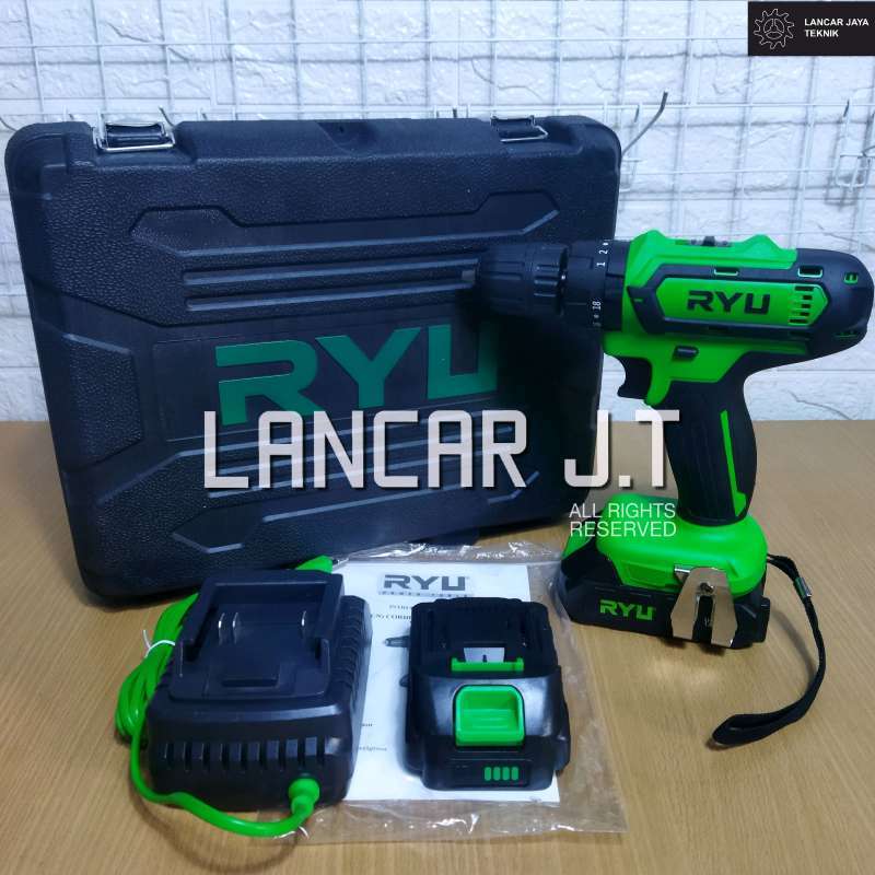 Promo Cordless Impact Drill Ryu Rci20v Rci 20v Mesin Bor Batre 2 ...