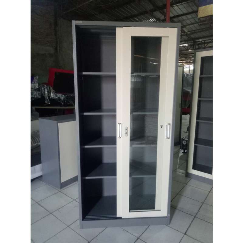 Jual Lemari Arsip Besi 2 Pintu Sliding Kaca|kantor File| Sleding Geser Di Seller Citra Furniture ...