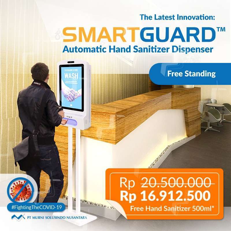 Jual Automatic Hand Sanitizer Dispenser Dengan Layar Digital -free ...