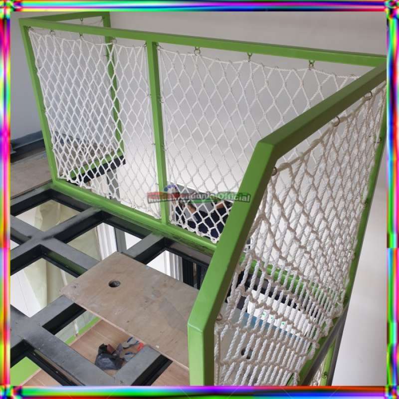 Jual Jaring Pengaman Nilon 8mm Kontruksi Gedung/Mall/Balkon/Tangga ...
