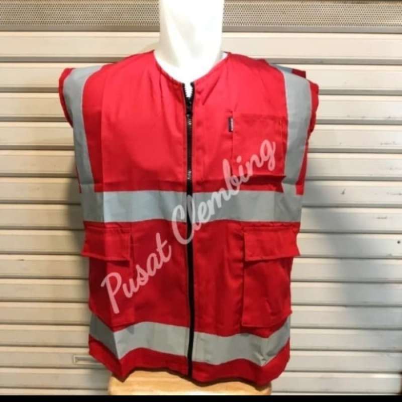 Jual Rompy Kerja/safety proyek merah di Seller Aksara_STORE - Wanajaya ...