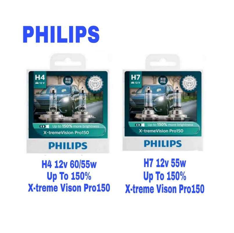Promo PHILIPS Xtreme Vision Pro150 H1 H4 H7 H11 HB3 HB4 HIR2 Asli Original isi 2bohlam - HIR2 ...