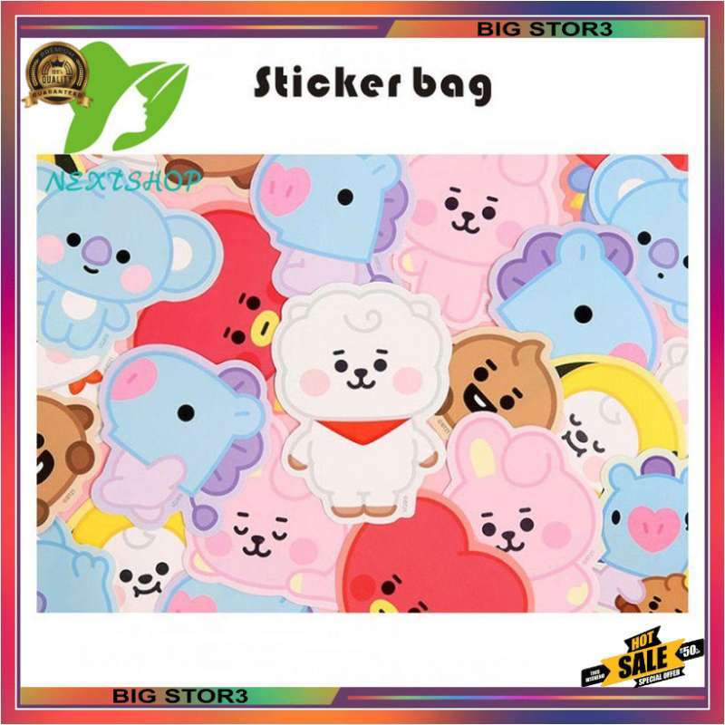 Promo Nextshop Stiker Kpop Bts Bt21 Diy Handphone Laptop Koper Note ...
