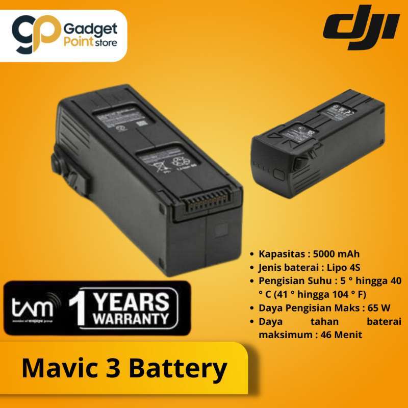 Jual DJI Mavic 3 Intelligent Battery Baterai Mavic 3 - Garansi Resmi ...