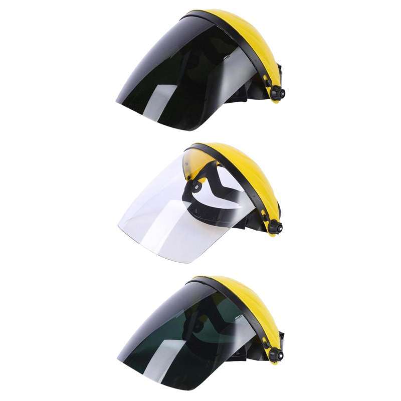 Promo 3x Face Mask Clear Electric Welding Face Shield Head mounted for ...