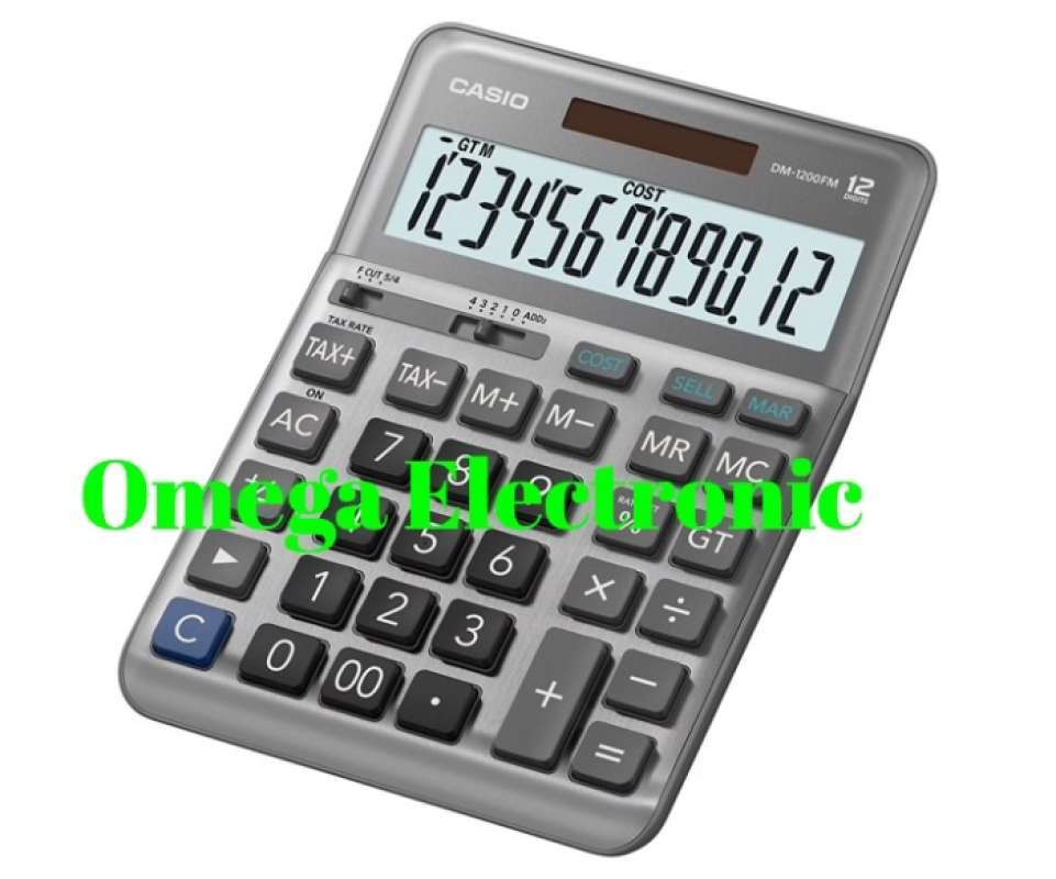 Jual Casio DM-1200FM - Calculator Desktop Kalkulator Meja Kantor DM ...