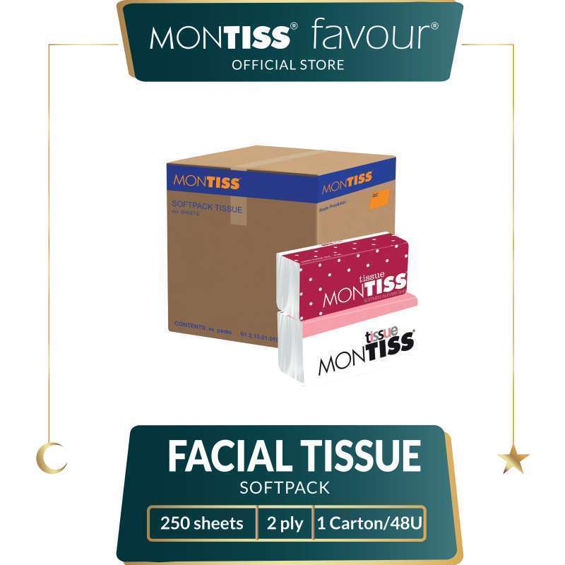 Jual Montiss Facial Tissue 250 Sheets 1 Karton Di Seller Agen Tissue ...