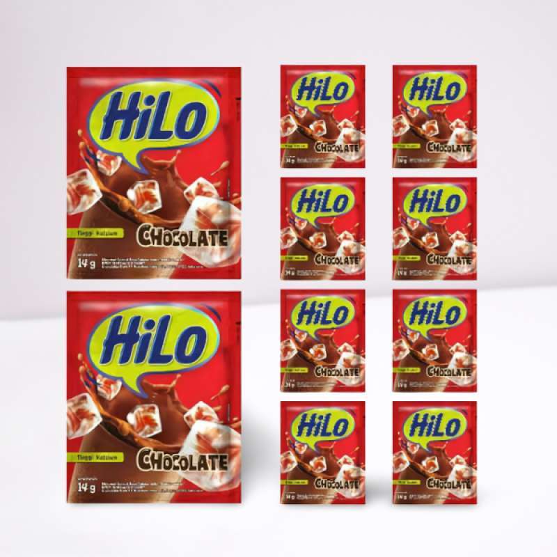 Jual Minuman coklat hilo chocolate renceng ( 10 x 14 gr) minuman tinggi ...