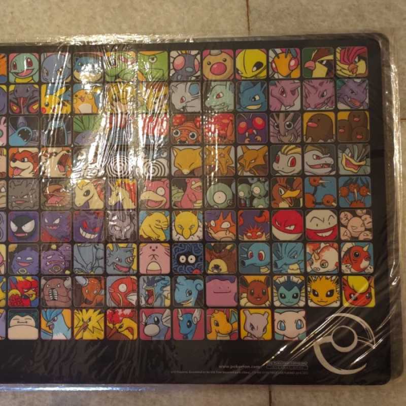 Jual Pokemon Professor Playmat - Kanto Dex Black di Seller Aqila ...