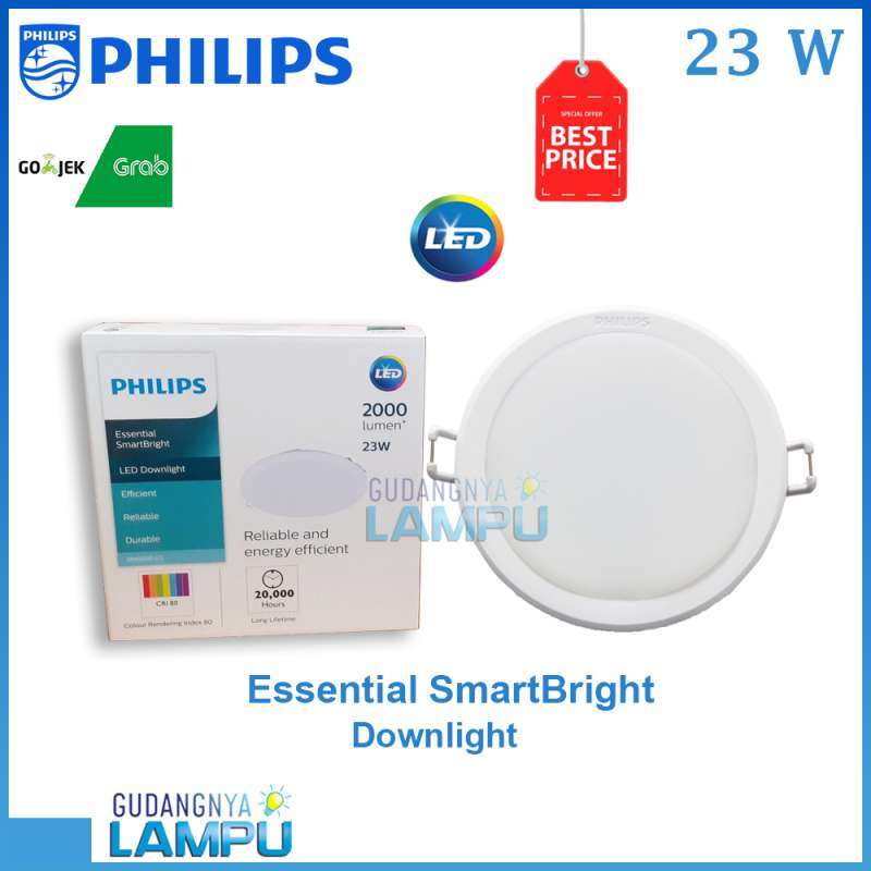 Jual PHILIPS ESSENTIAL SMARTBRIGHT LED DOWNLIGHT DN020B 23 W - 6500K di ...