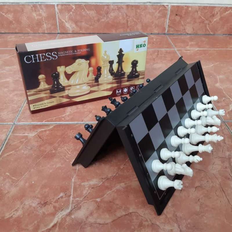 Jual Free Ongkir Papan Catur Magnet Board Game Lipat Simple - Chess ...