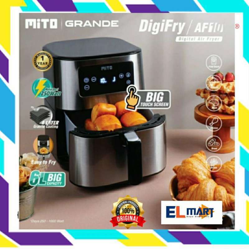 Promo Mito Air Fryer Digifry AF 10 AF10 Grande Big Capacity 6L Low Watt Diskon 51% di Seller ...