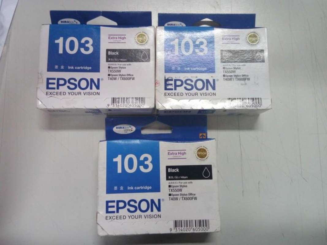 Jual Tinta Epson 103 Black Hitam di Seller cck2303 - jl.mampang ...
