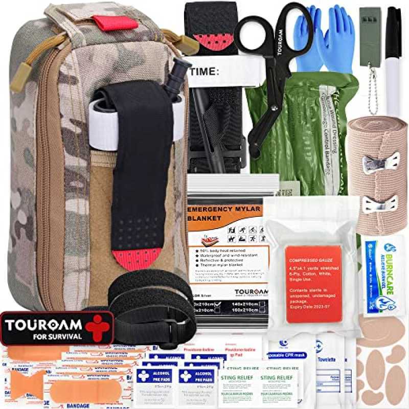 Promo IFAK Trauma First Aid Kit - EDC Tactical Molle Medic Pouch, Emergency Survival Miltary ...