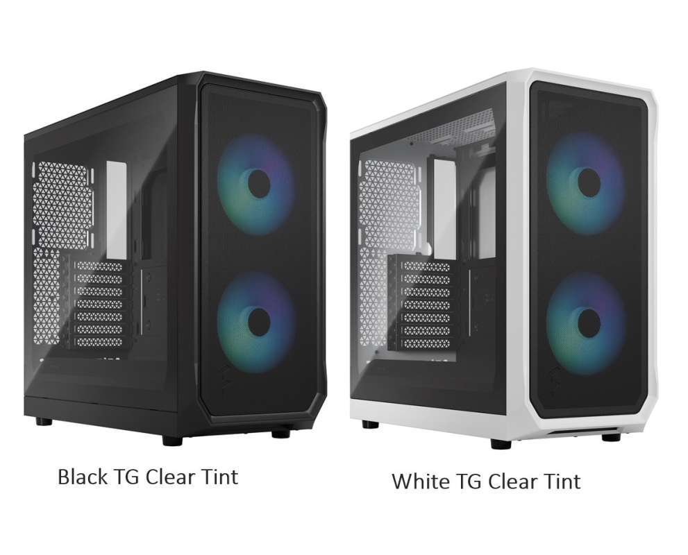 Jual Fractal Design Focus 2 RGB ATX Gaming Case - White TG Clear Tint ...