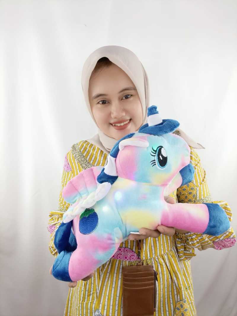 Jual BONEKA LAYING KUDA PONI RAINBOW NON LED DAN RAINBOW LED SNI - LED ...