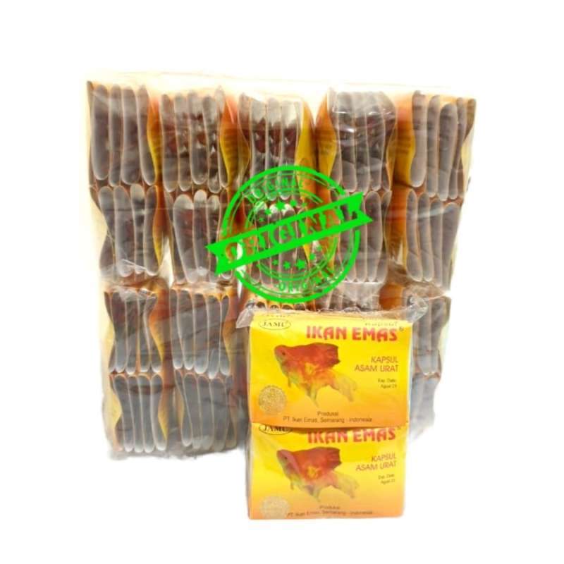 Jual JAMU ASAM URAT IKAN EMAS - 1BAL (100 BUNGKUS ISI 200 KAPSUL) 100% ...