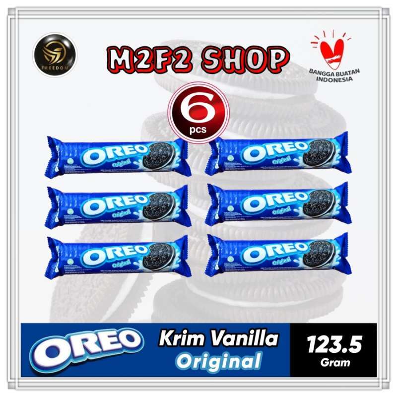 Jual Biskuit Oreo Sandwich Original Vanilla Krim Vanila - 123,5 gr ...