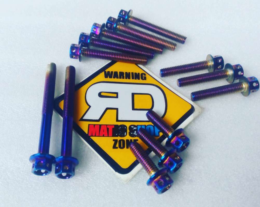 Promo BAUT STAINLESS BLUE COATING UNTUK SET CVT VARIO 125 150 PCX ...