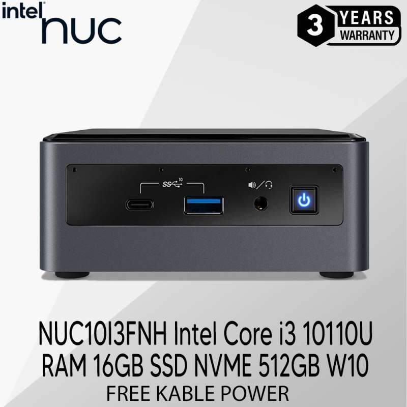 Promo Mini PC Intel NUC10I3FNH Intel Core i3-10110U Ram 16GB SSD 512GB Win10 Diskon 23% di ...
