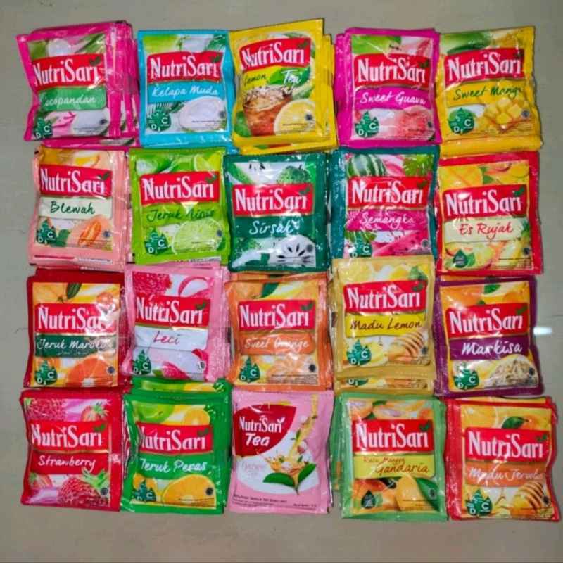 Jual Nutrisari @11 - 14 gr all varian (rasa) renceng isi 10 pcs (sachet ...