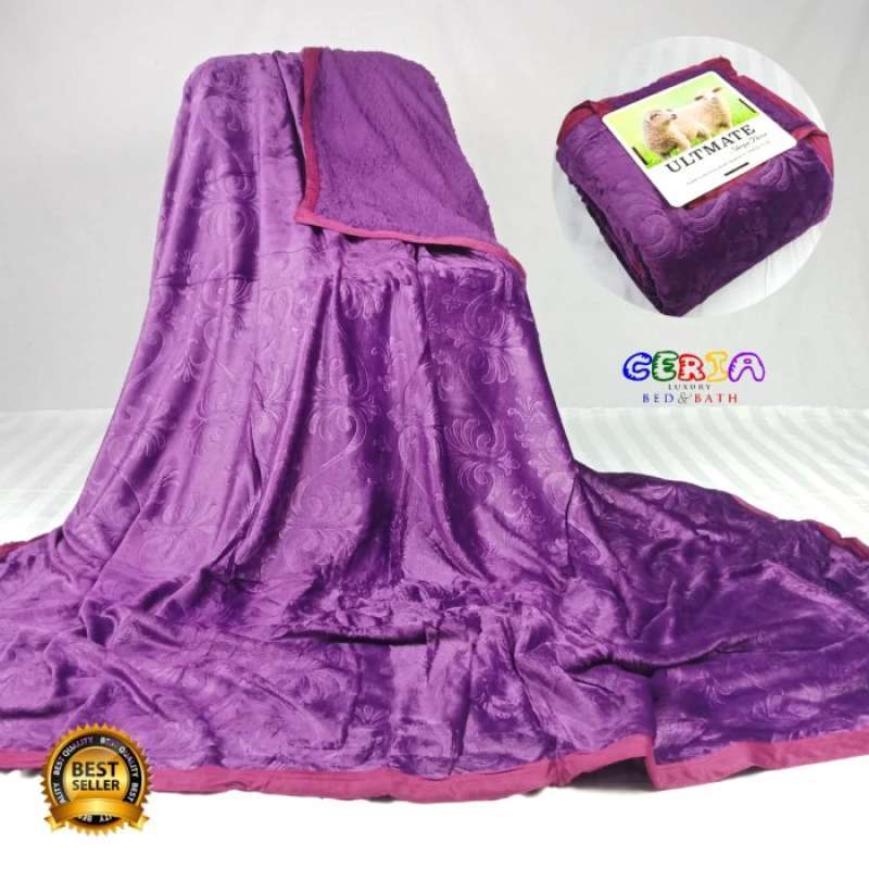 Promo Gratis Ongkir Selimut Bulu Domba Ultimate Tebal Lembut Dewasa ...