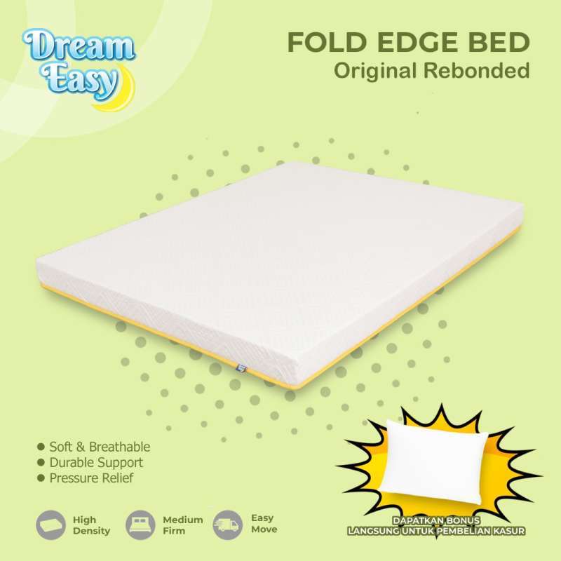 Jual Mattress Fold Edge Bed Original Rebonded 13 cm di Seller Dreameasy ...