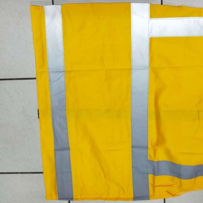 Promo Safety Vest Rompi Proyek Rompi Bahan Drill Warna Kuning + Logo K3 ...