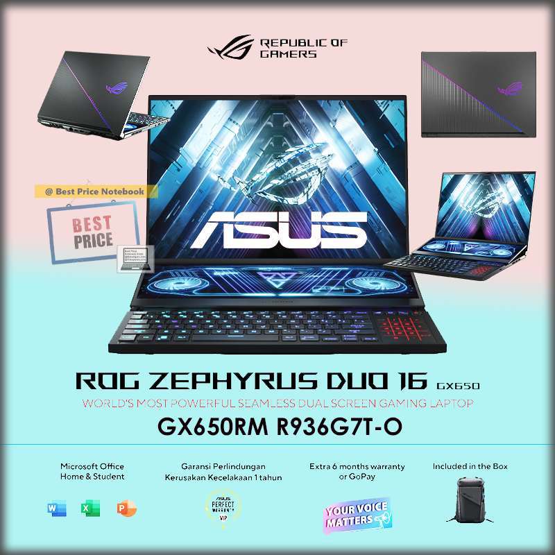 Jual Asus Rog Zephyrus Gx650rm R936g7t-o [amd Ryzen 9-6900hx/16gb/1tb ...