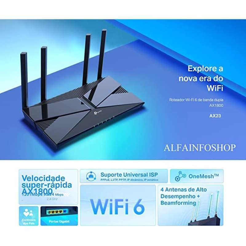Promo Tp-link Archer Ax23 Ax1800 Dual-band Wi-fi 6 Router-new Diskon 70 ...