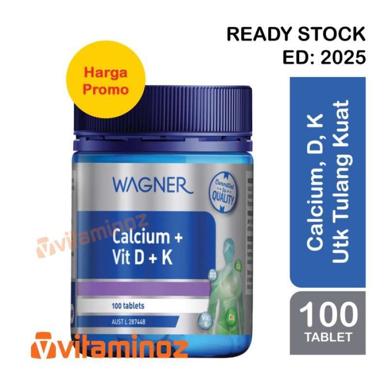 Jual Wagner Calcium + Vitamin D + K isi 100 Tablets di Seller VitaminOZ ...