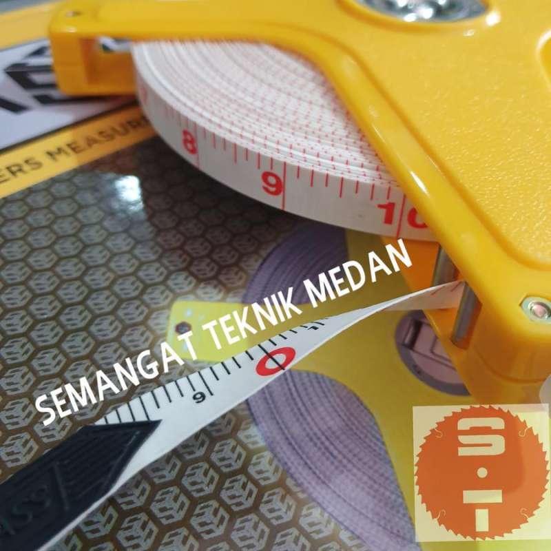 Jual Meteran Gulung Tanam Tancap Kain Rol Roll Tape Measure 50m 50 ...