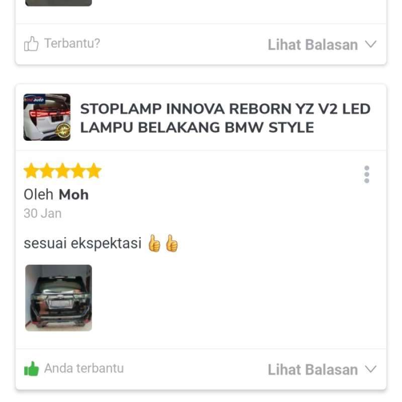 Jual Stoplamp Innova Reborn Yz V2 Led Lampu Belakang Bmw Style Di Seller Gasta Depn - Kebon ...