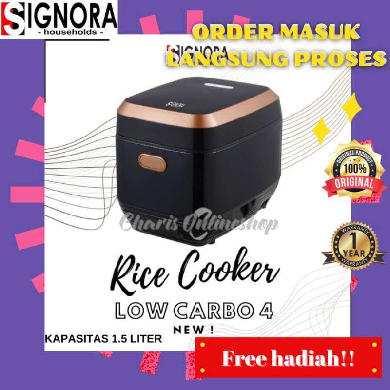 Jual SIGNORA - Rice Cooker Low Carbo 4 Jumbo [AGEN RESMI JAKARTA] di ...
