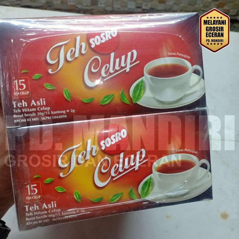 Jual SOSRO TEH CELUP ISI 15 di Seller PD MANDIRI BDG - Kota Bandung ...