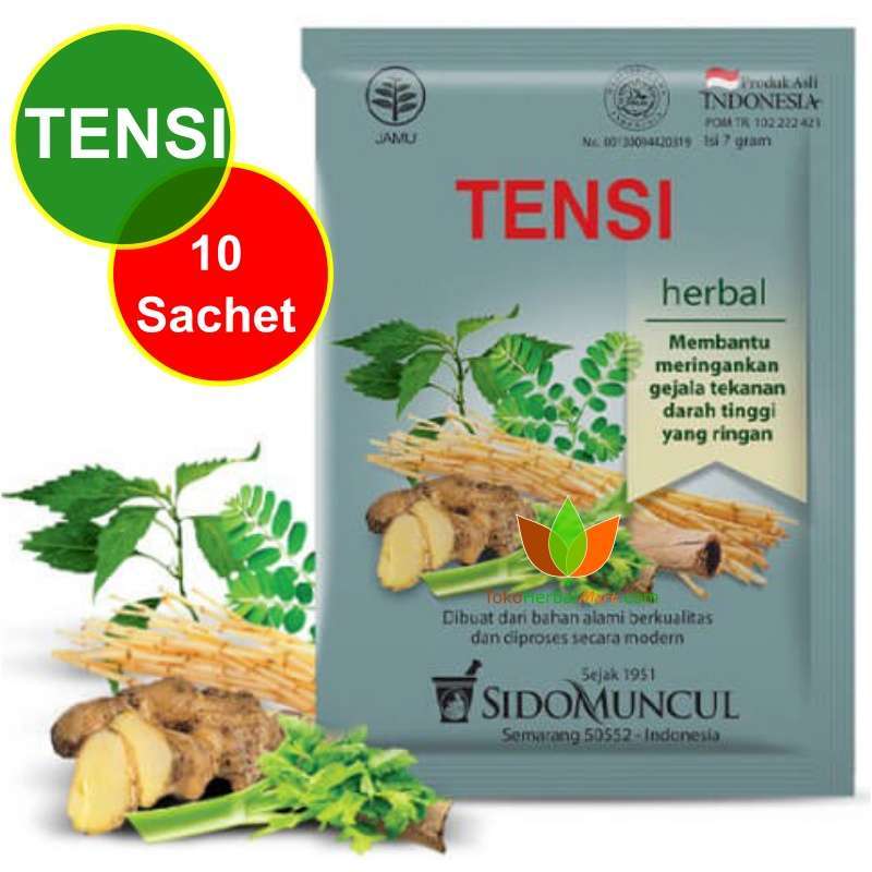 Promo 10 Sachet Jamu Tensi Sidomuncul Obat Herbal Hipertensi Penurun ...