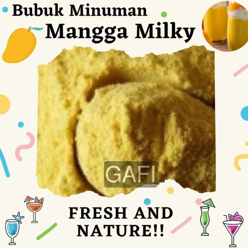 Jual Bubuk Minuman Rasa Mangga Milky 1Kg Drinking Powder 1 Kekinian ...