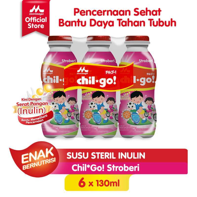 Jual Morinaga Chilgo Susu UHT Vanila / Coklat / Strawbery 6 botol x 130ml di Seller Bebepedia ...