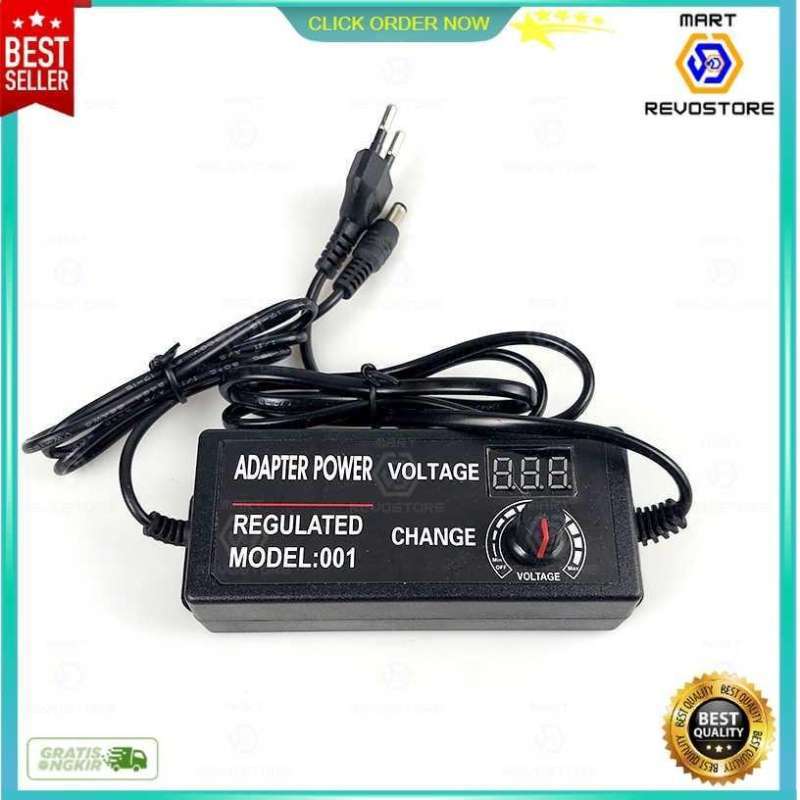 Jual Adjustable Adaptor Power Supply Universal Adapter Ac To Dc 3V-24V 3A di Seller REVOSTORE ...