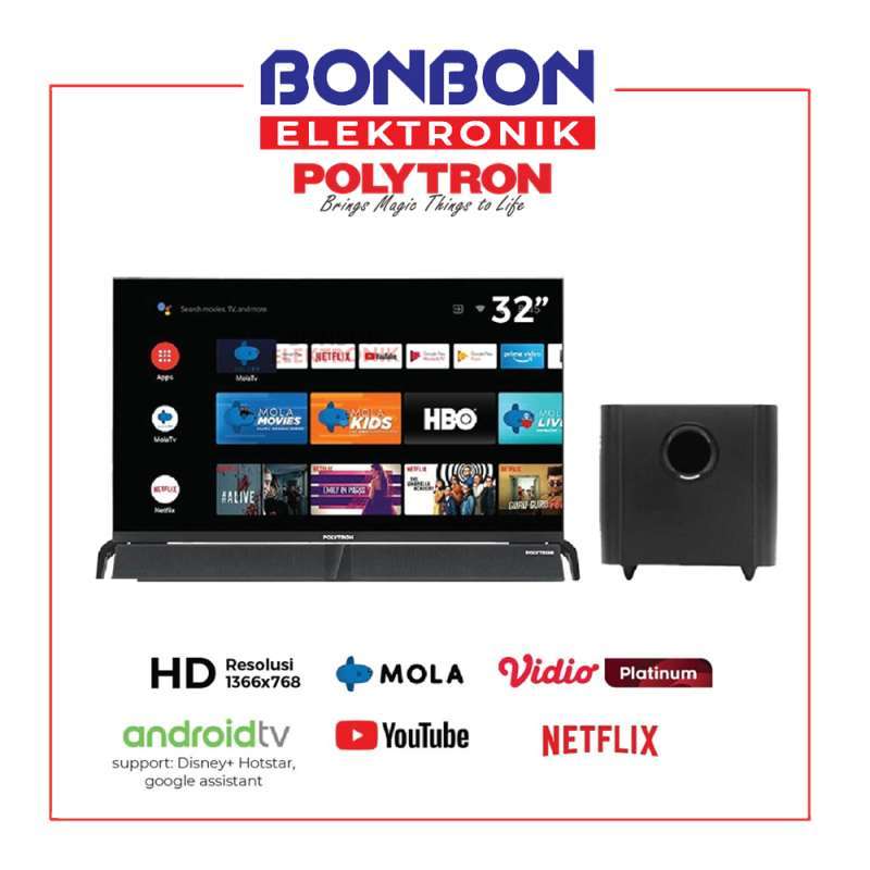 Jual Polytron LED Smart TV 32 inch PLD 32BAG5959 Android Netflix ...