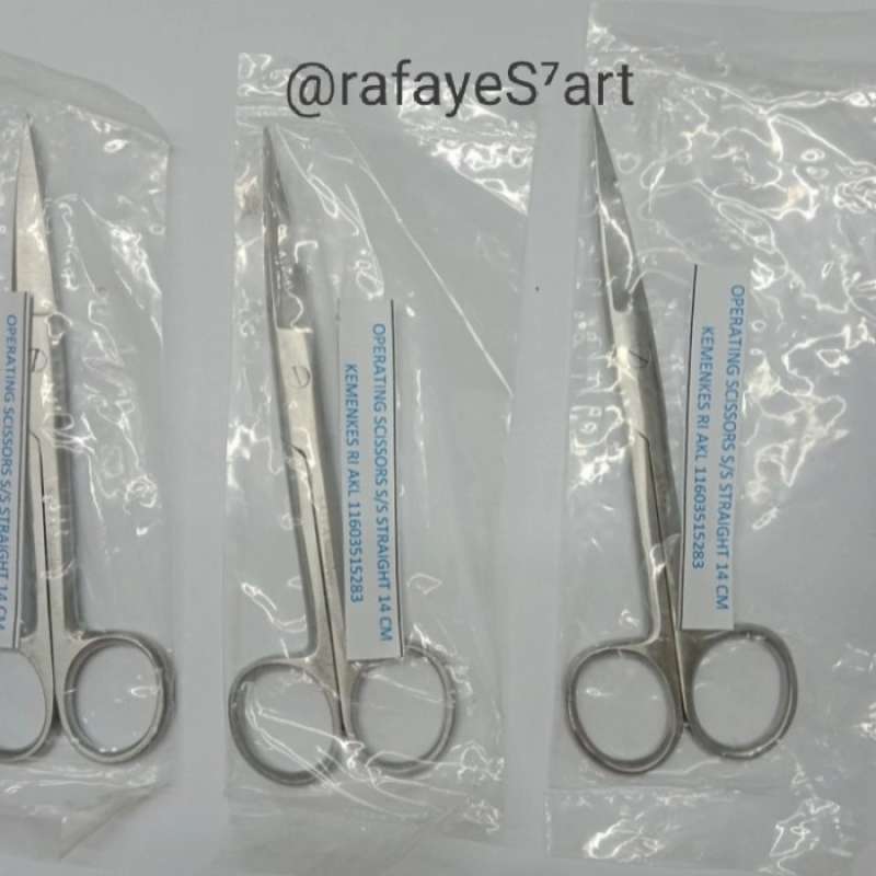 Jual gunting 14 cm lurus tajam tajam | gunting medis di Seller Ella ...