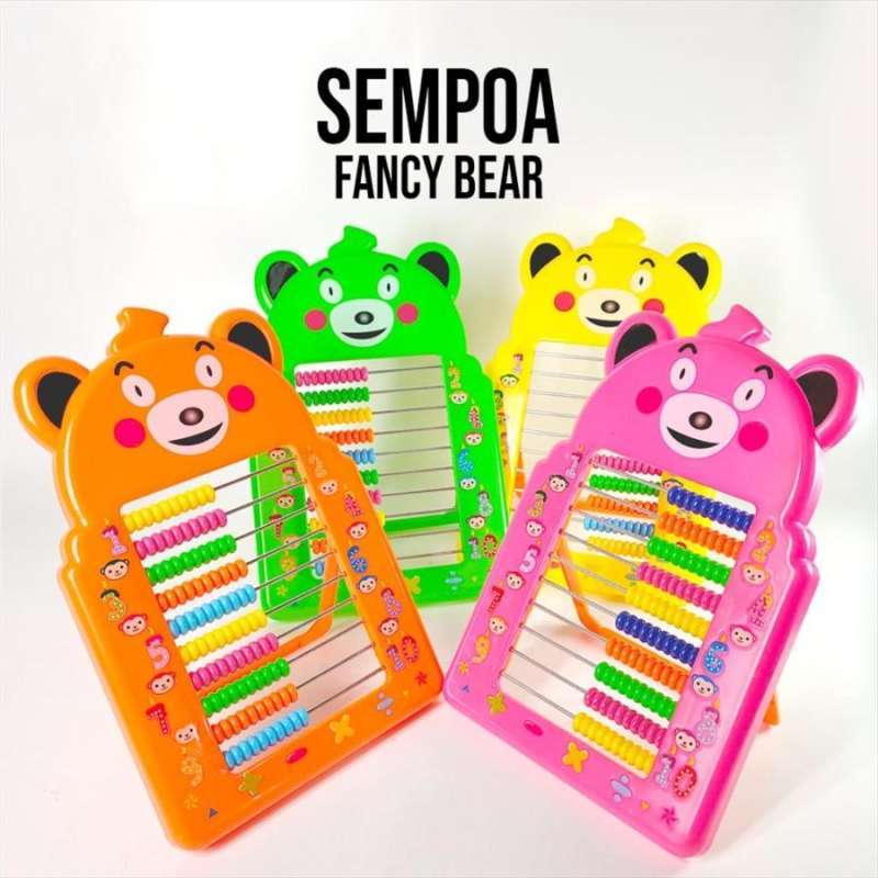 Jual Sempoa Fancy BESAR 22*17.5cm / Simpoa Abascus with Stand - BEAR di ...